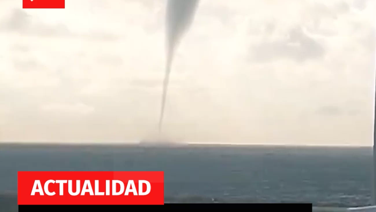 Tromba marina se formó en el Mar Caribe, justo al sur del Malecón de Santo Domingo | AcentoTV