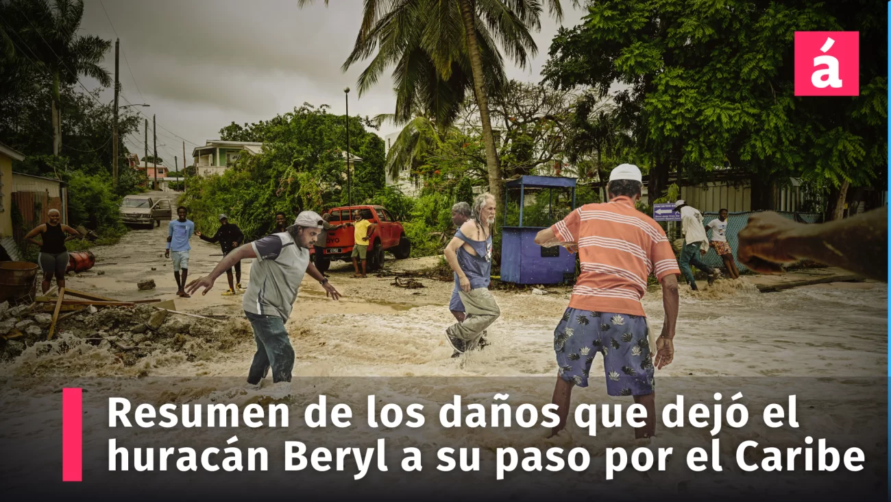 Resumen de los daños causados por el huracán Beryl a su paso por el Caribe | AcentoTV